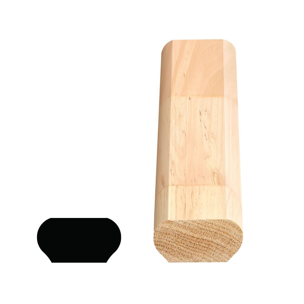 1-1/8 In. x 2-1/8 In. x 12 Ft. Finger Jointed Pine Handrail