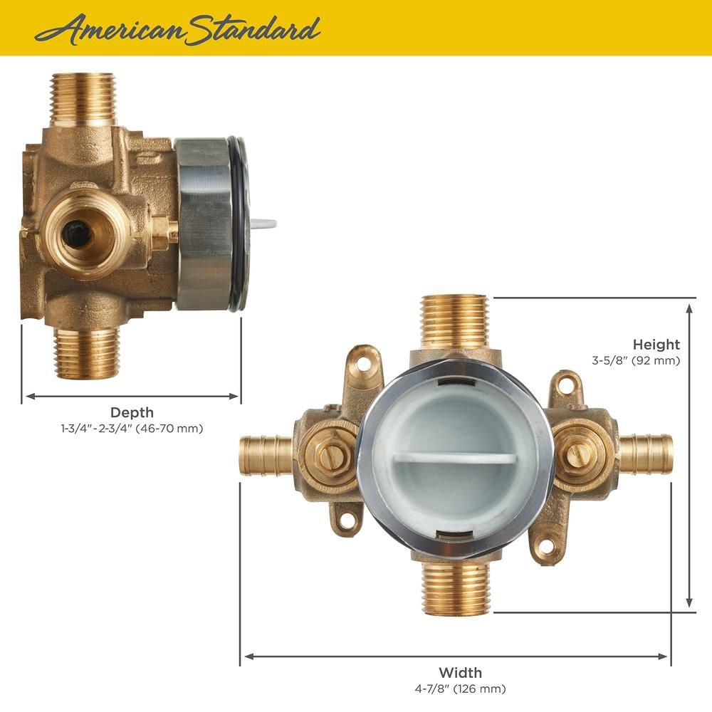 Flash Shower Rough-in Valve with PRX Inlet Elbows and Universal Outlet